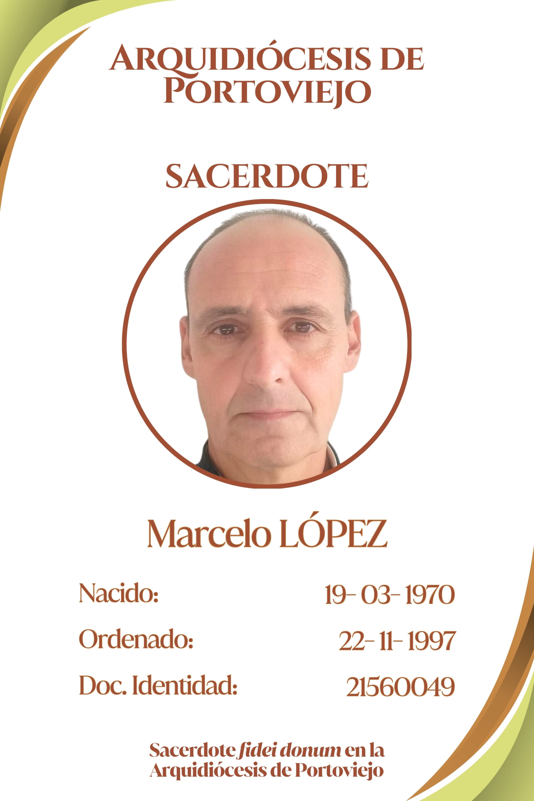 Marcelo López - Arquidiócesis de Portoviejo